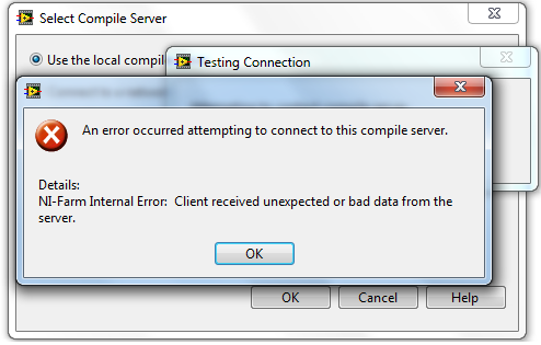 NI-Farm Internal Error when Attempting to Compile FPGA VI's - NI