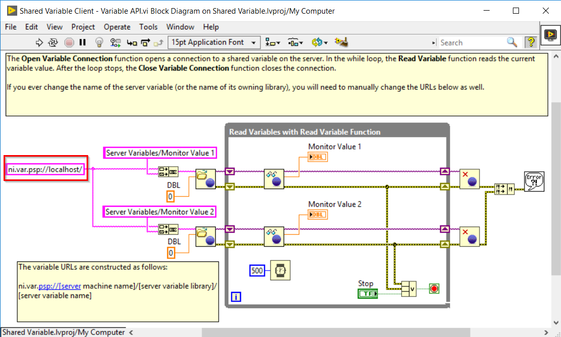 Error -1950679035 or -1950679027 When Using LabVIEW Shared Variables - NI