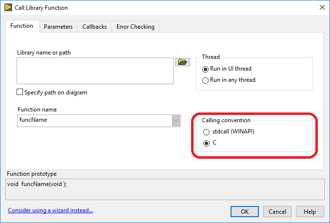 Labview Crashes When Calling Dll With Exception 0xc0000005 Ni 