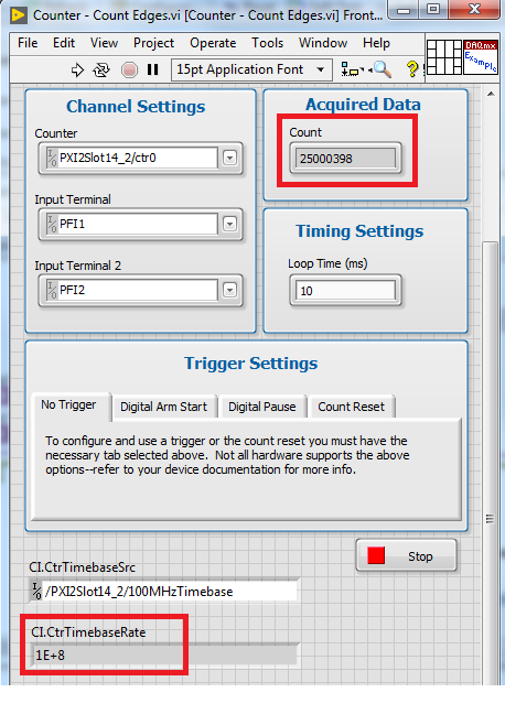 How To Measure The Acquisition Time Of My Digitizerscope In Labview Ni 