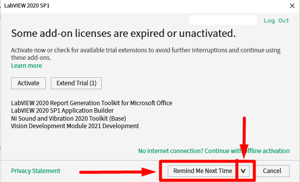 Avoid Labview Licensing Wizard Dialog Ni 