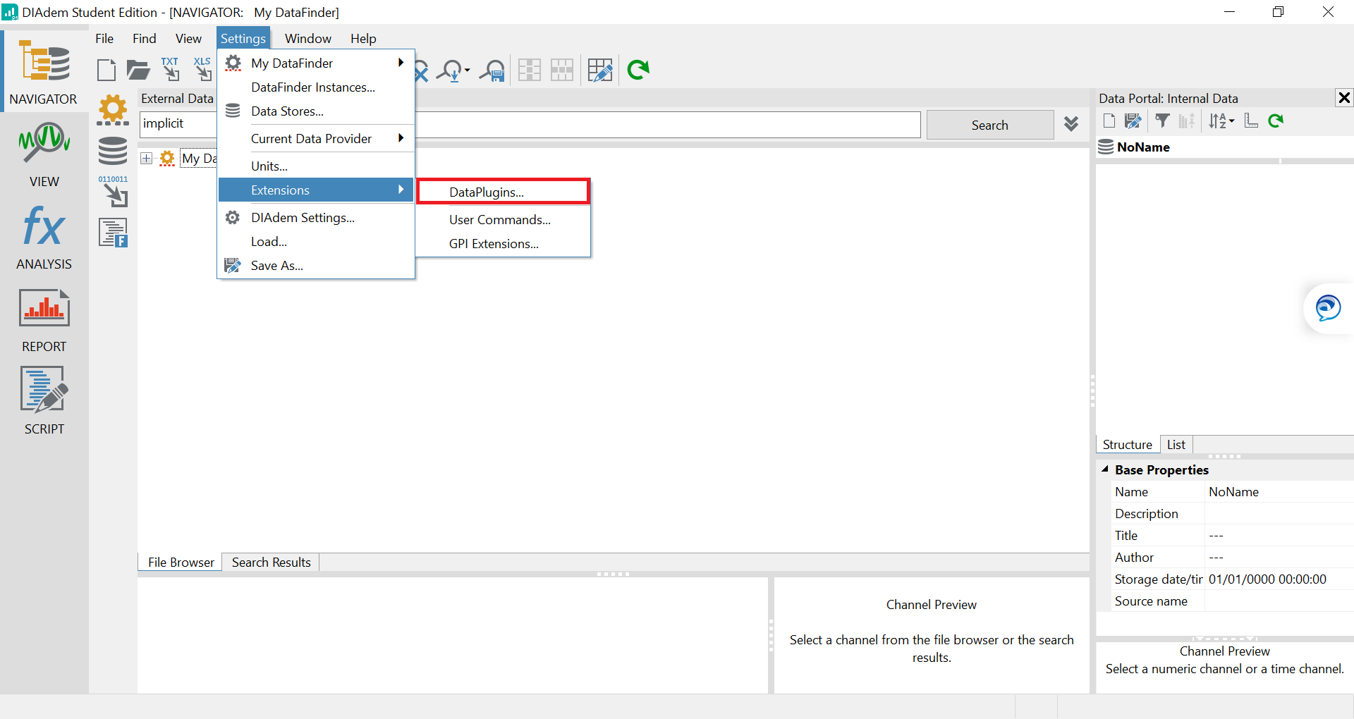 Adding Custom Metadata From Different Data Source Using Dataplugin Ni 7183